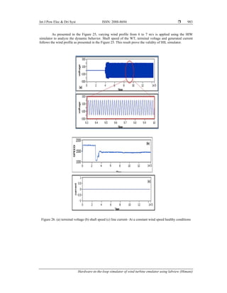 Hardware-in-the-loop simulator of wind turbine emulator using labview | PDF | Simulation Video ...