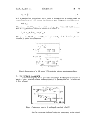 Hardware-in-the-loop simulator of wind turbine emulator using labview | PDF