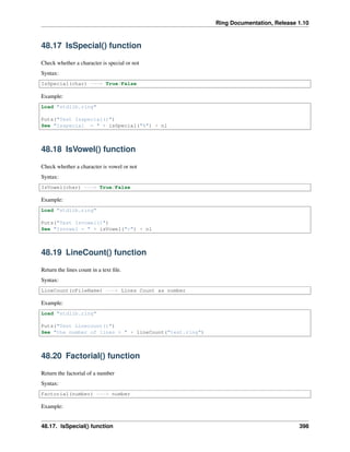 Ring documentation functions reference | PDF