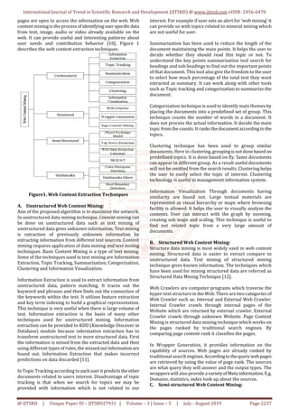 Study on Web Content Extraction Techniques | PDF