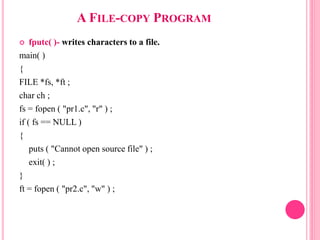 File Handling in c.ppt | Programming Languages | Computing