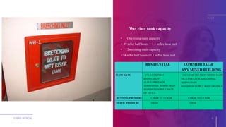 Basics of dry riser & wet riser | PPTX