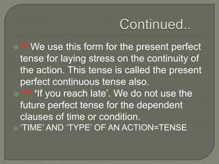 English ppt on tenses | PPTX