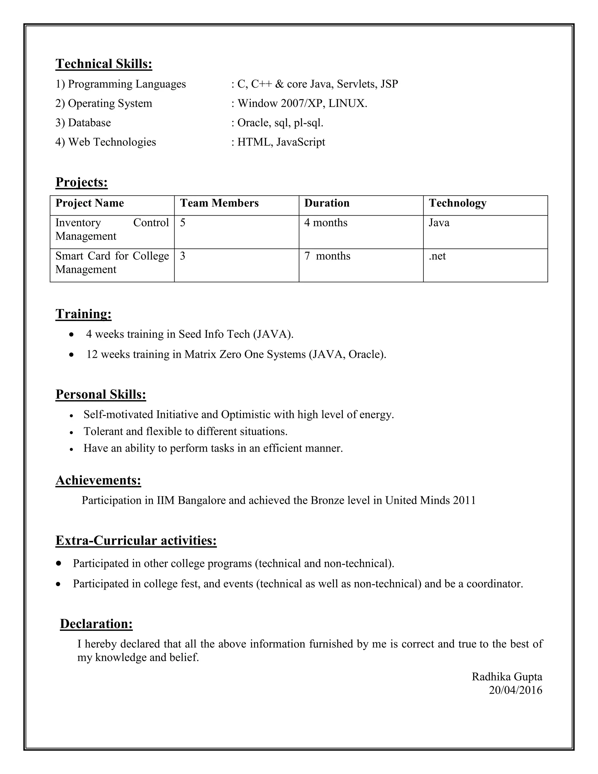 RadhikaGupta_Resume | PDF