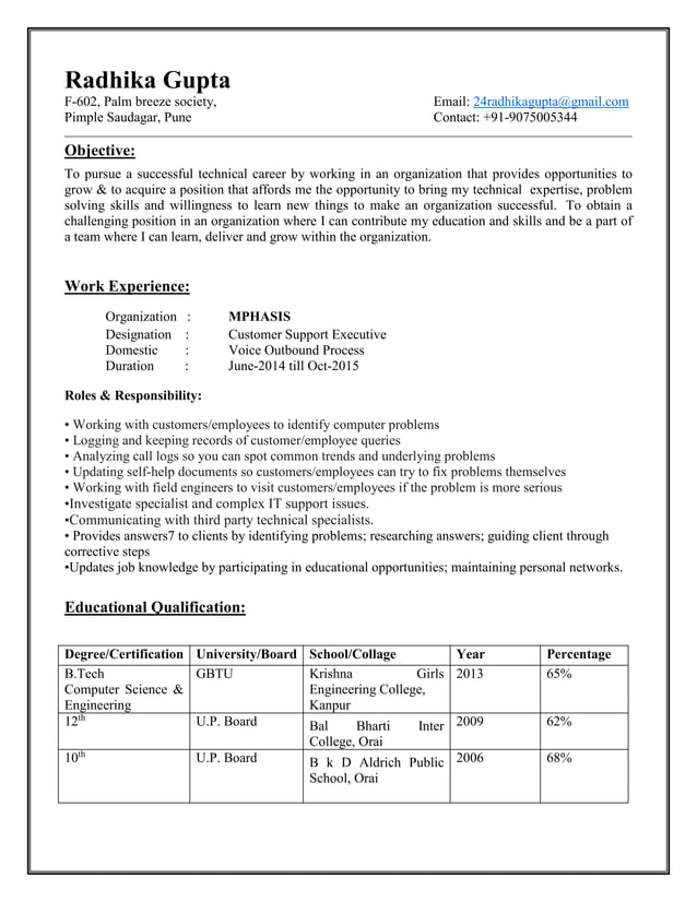 RadhikaGupta_Resume | PDF
