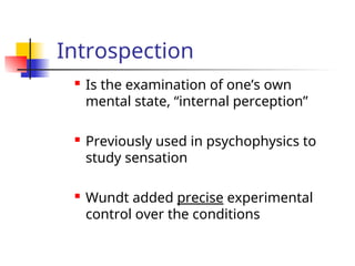 Foundation of psychology, history of Wilhelm Wundt | PPT