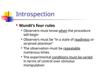 Foundation of psychology, history of Wilhelm Wundt | PPT