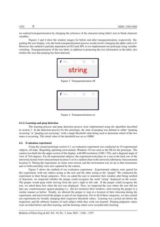 Examining a display-peeping prevention method that uses real-time UI ...