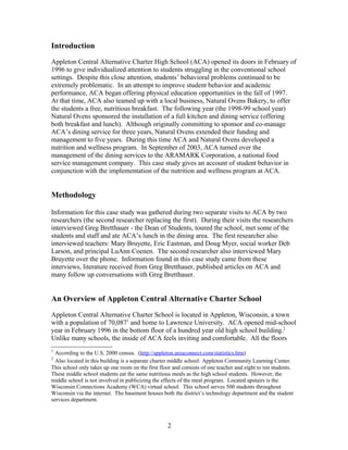 Appleton WI, cast study on education and the student behavioral ...