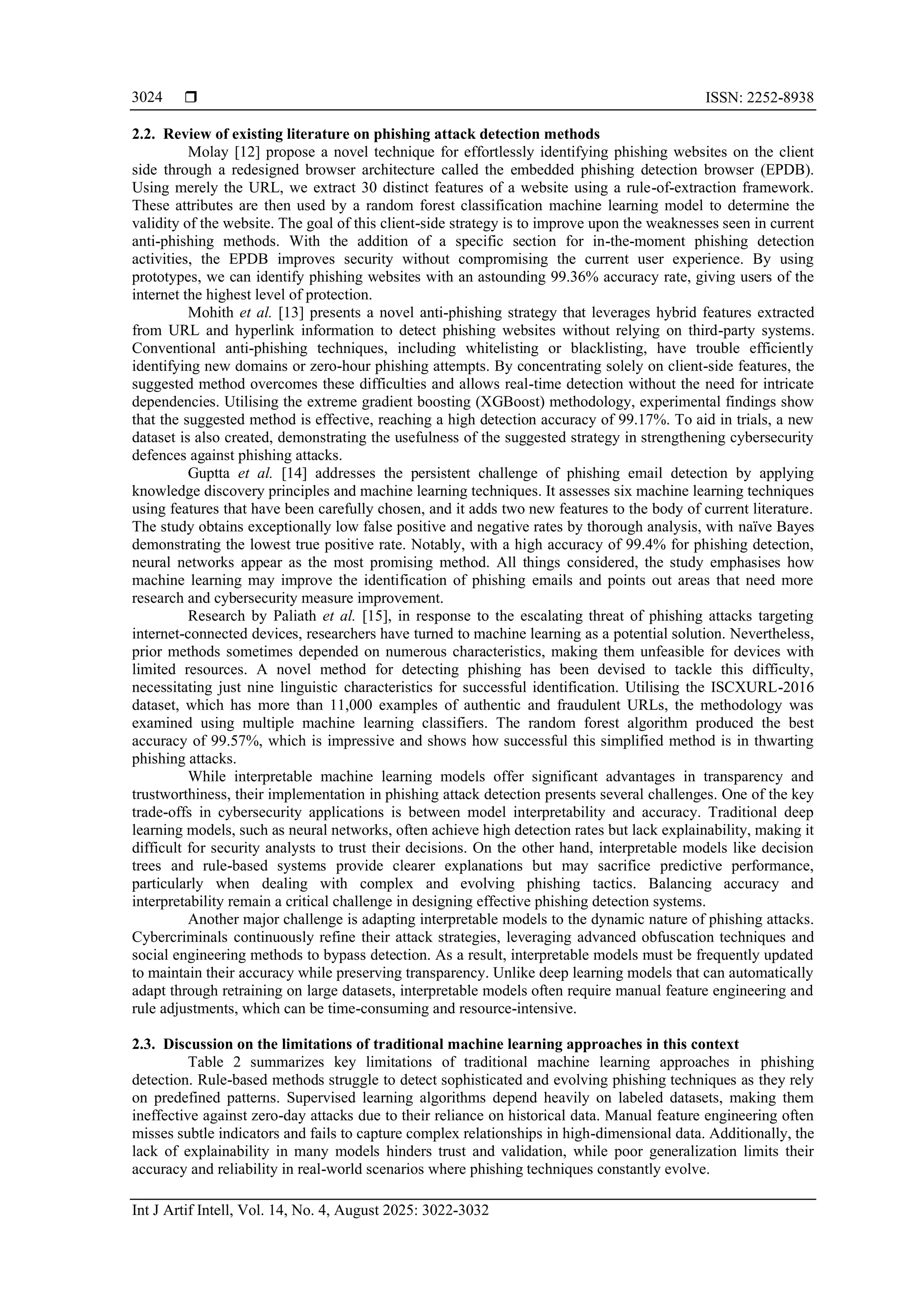 A comprehensive review of interpretable machine learning techniques for phishing attack ...