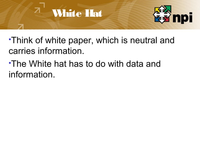 Six thinking hats.PPT