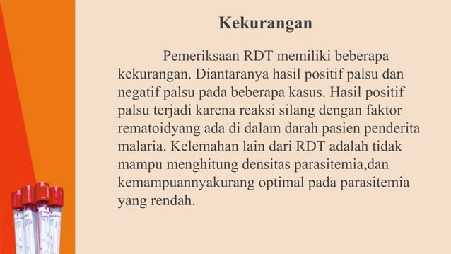 PEMERIKSAAN MALARIA -RAPID (RDT) Malaria.pptx