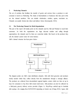 Comparison of marketing channels-Aldi & Walmart | DOCX | Retail ...