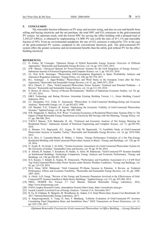 Optimum Renewable Fraction for Grid-connected Photovoltaic in Office ...