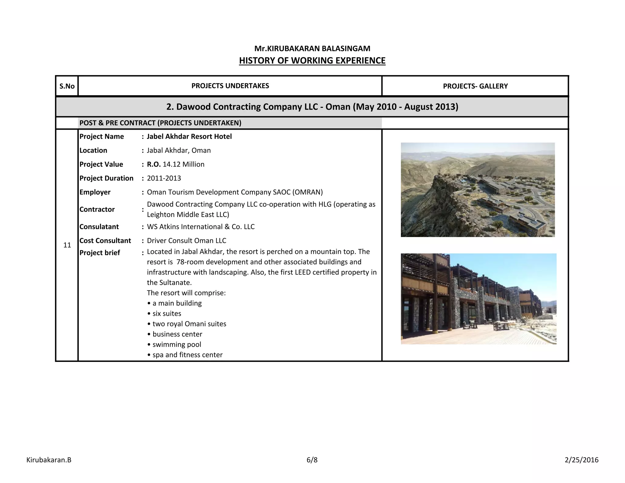 Work Experience | PPT