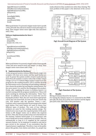 Coin Acceptor Based Vending Machine using Microcontroller | PDF