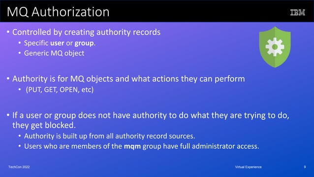 Controlling access to your IBM MQ System | PPT