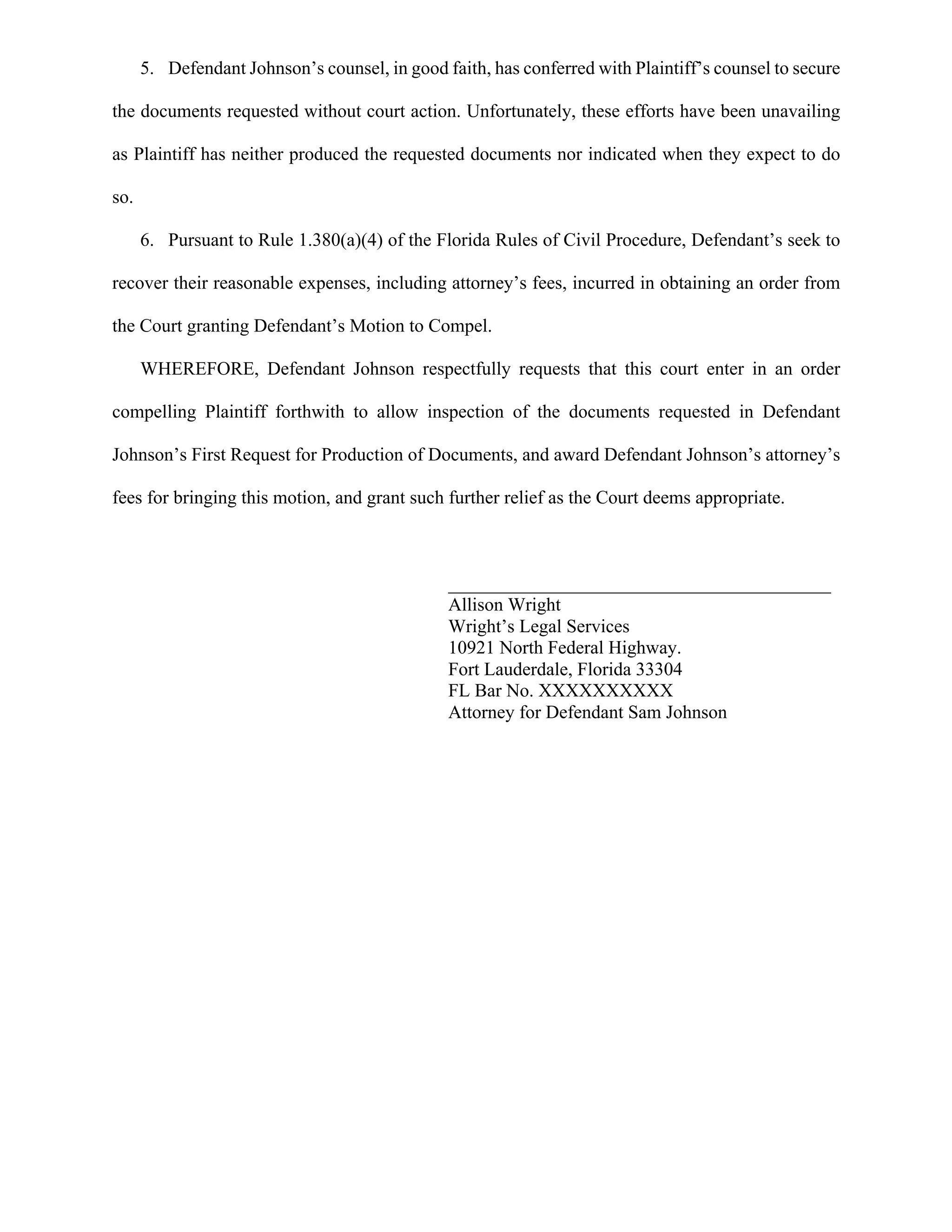 Motion To Compel | PDF