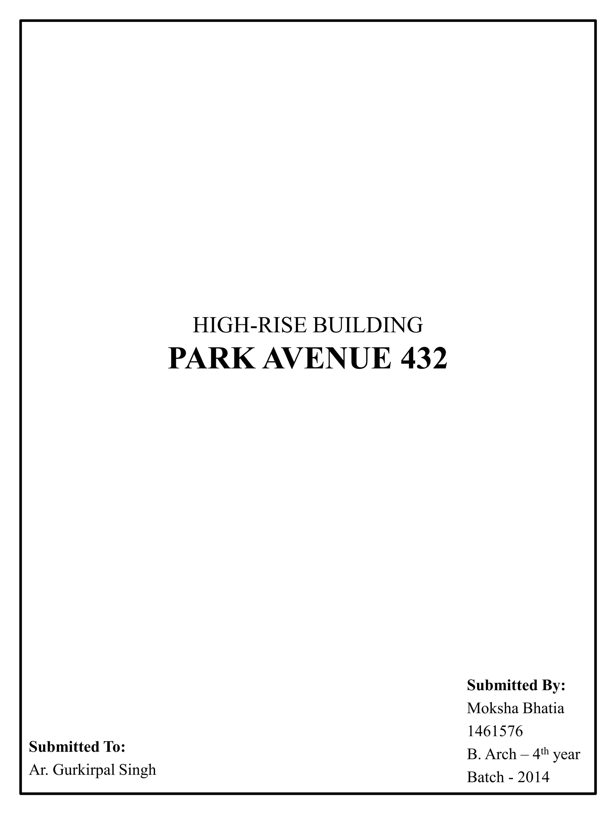 432 park avenue | PPTX