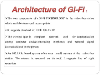 GI-FI TECHNOLOGY PPT NEW | PPT