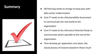 Webinar: How to Create a Disaster Recovery (DR) Plan that Actually ...