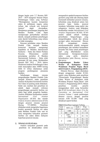 Analisis Kelayakan Geometri Fasilitas Sisi Udara Studi Kasus Bandara ...