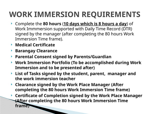 433286314-Work-Immersion-Orientation-Ppt-Edited.pptx | Women\'s Clothing | Women\'s Fashion