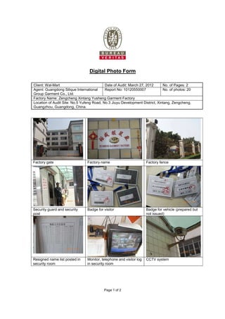 Yusheng Wal-Mart Audit Report | PDF