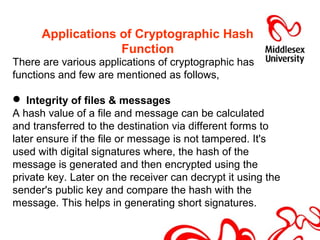 Hash Function & Analysis | PPT