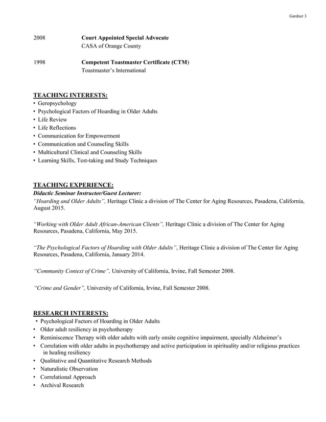 CV Tselane L Gardner Nov 2015 | PDF