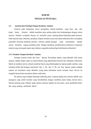 laporan kasus - Ketuban pecah dini (KPD) | DOCX