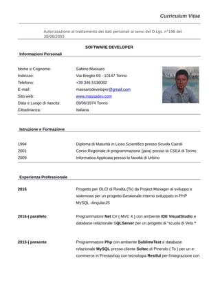 curriculum_italiano_dicembre_2016 | PDF