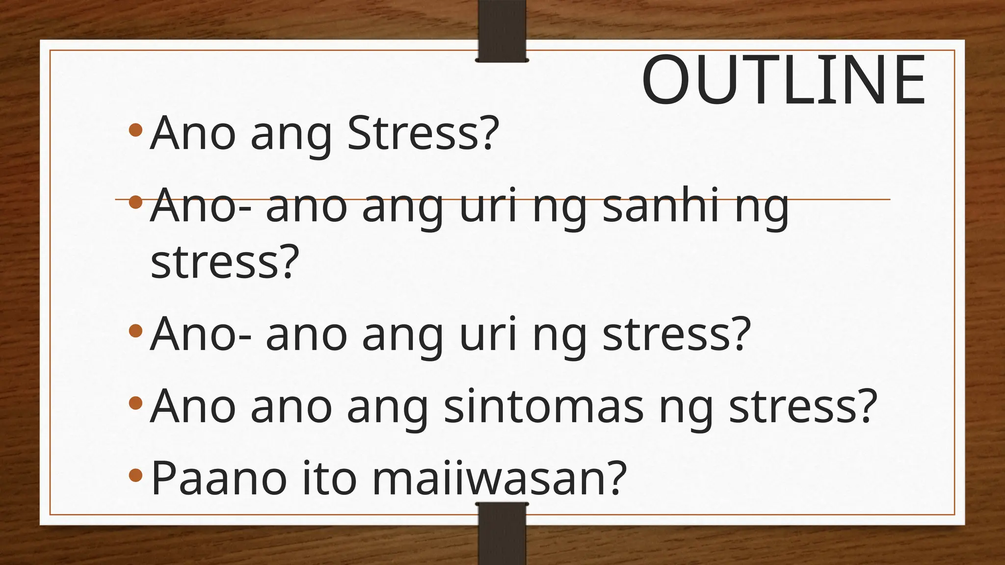 Stress Management-Overcoming stress, types of stress | PPTX