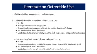 PPT of Chylothorax Study | PPT