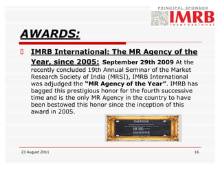 43398623 imrb-research- | PPT