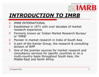43398623 imrb-research- | PPT