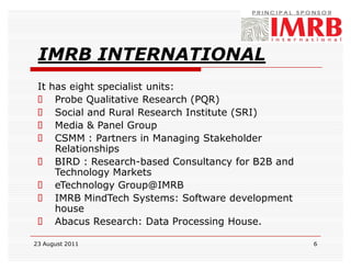 43398623 imrb-research- | PPT