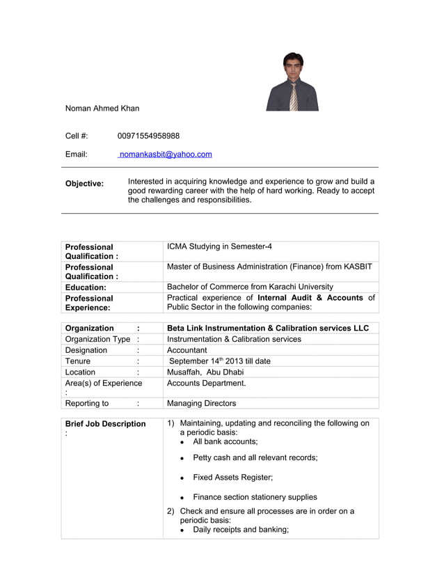 Noman CV Final.... | DOC