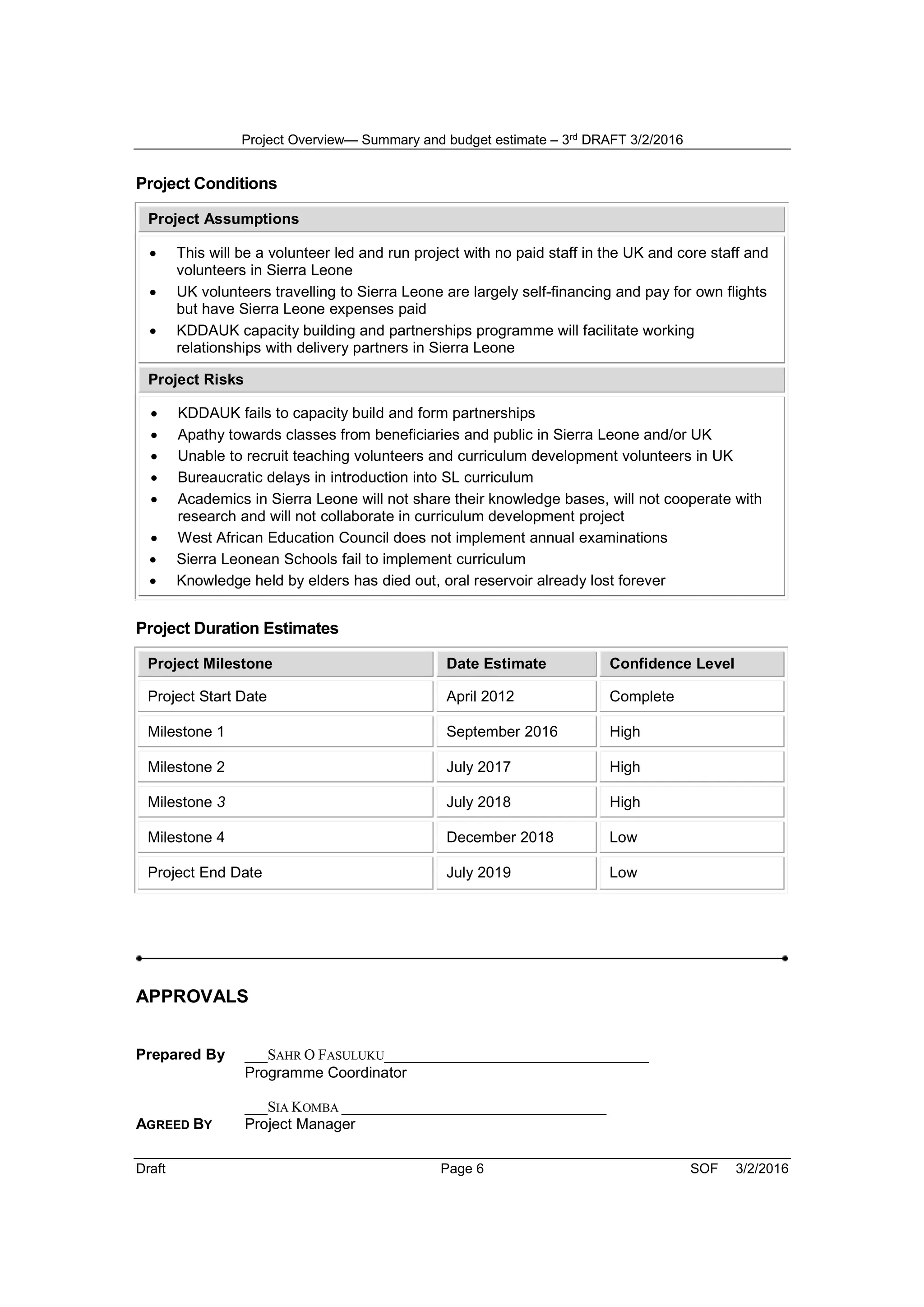 Kono Language and culture project summary Feb 2016 draft | PDF
