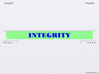 INTEGRITY-v4 | PPT