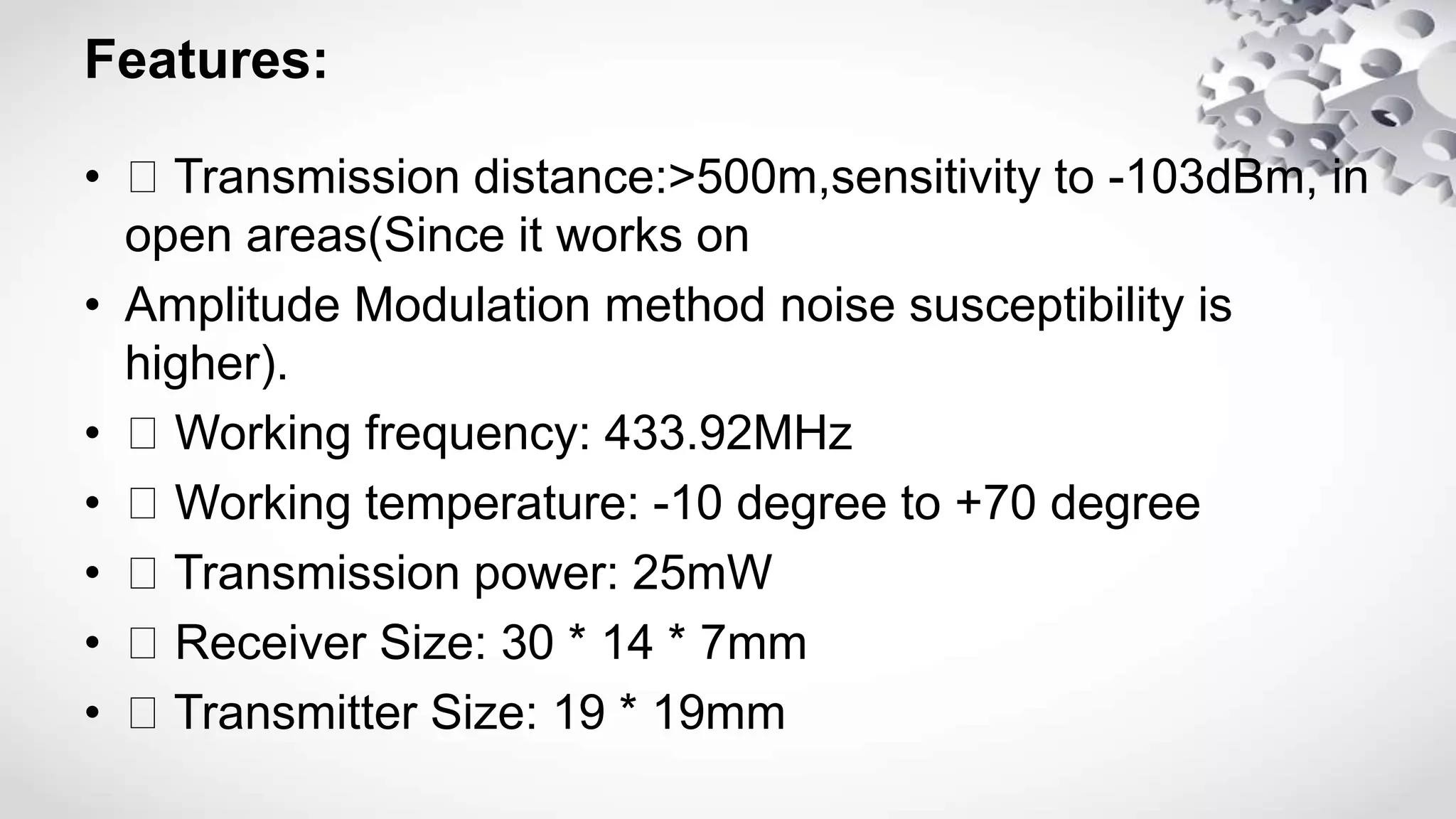 433 MHz RF Rx-Tx is a Receiver-Transmitter module | PPT