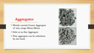 Porous Concrete uses and occurrences and | PPTX