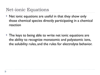 ionic equation and net ionic equation PPT | PPT