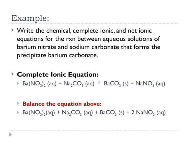 ionic equation and net ionic equation PPT | PPT