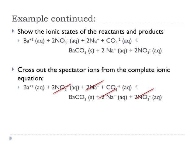 ionic equation and net ionic equation PPT | PPT