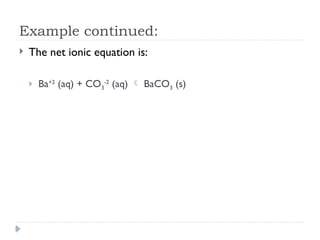 ionic equation and net ionic equation PPT | PPT