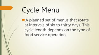 434243330-The-Menu.ppt as researsh for meal planinig | PPTX | Food ...