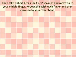 Two Simple Hand Exercises for Piano Players | PPT