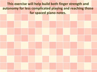 Two Simple Hand Exercises for Piano Players | PPTX