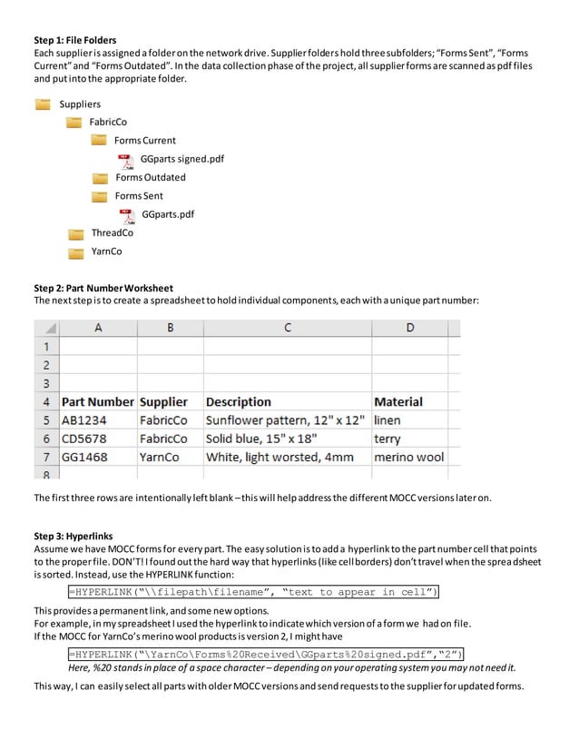 How to Build a Document Repository with Excel | DOCX | Computing | Technology & Computing